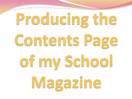 School Magazine Examples | PPT