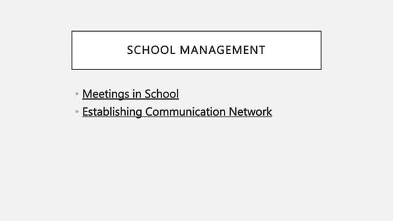 Conducting Effective School Meetings - Najma Kazi | PPT