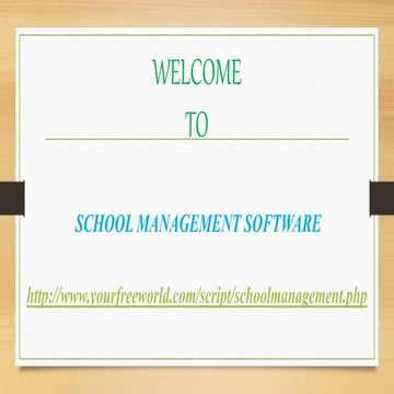 School Management System Software | PPT