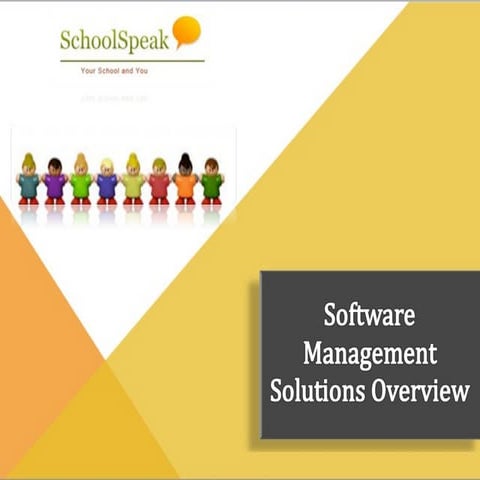 School management solutions school speak | PPT