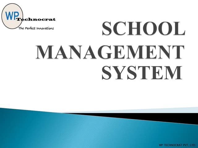 Teacher management system | PPTX