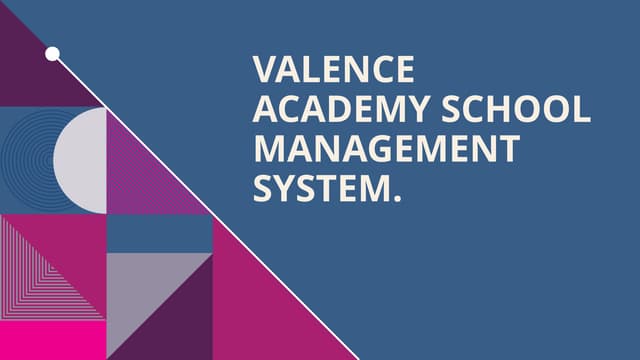 School Management System ppt | PPTX