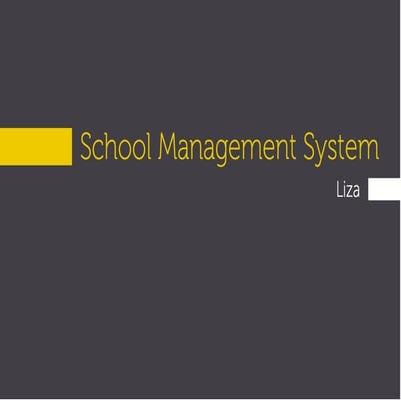 School management system (1) | PPT