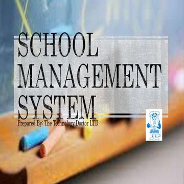 School Management System Presentation mss | PPTX