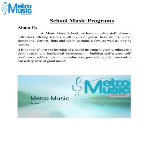 School music programs | PDF