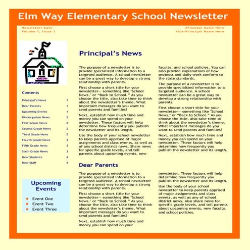 School Newsletter | DOCX
