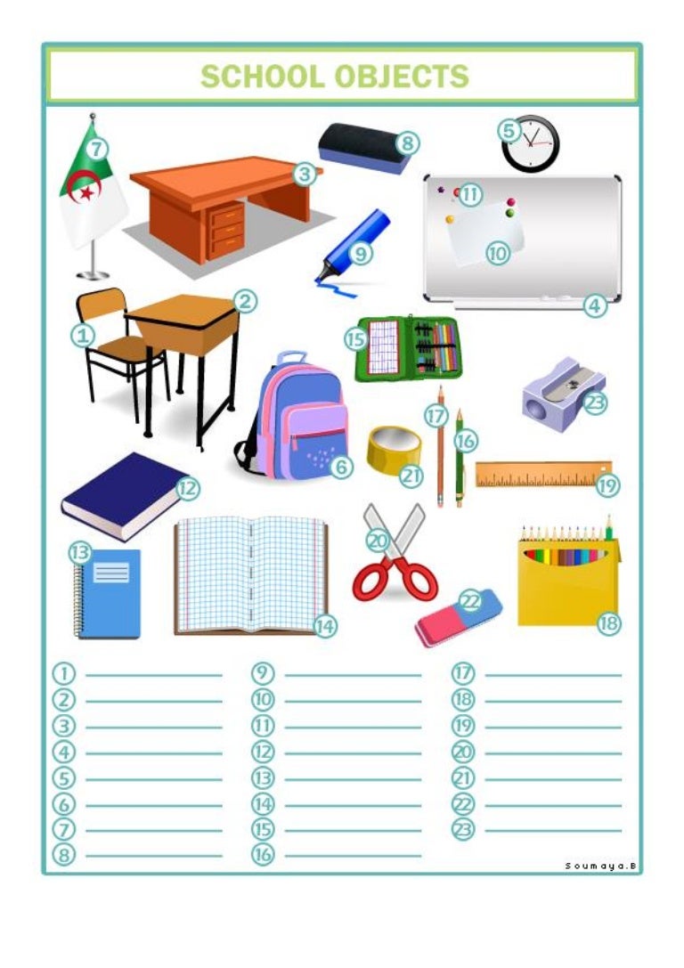 School Objects school-objects