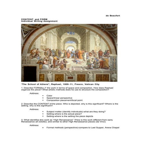 CONTENT and FORM: The School of Athens | DOC