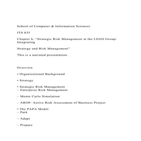 School Of Computer And Information Sciencesits 835chaptedocx