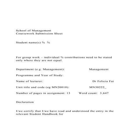 School of Management Coursework Submission Sheet S.docx