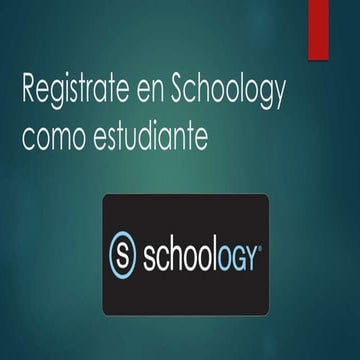 Presentaciones schoology | PPTX