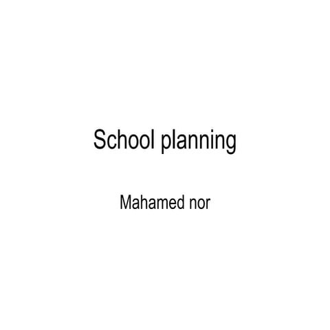 School planning | PPT