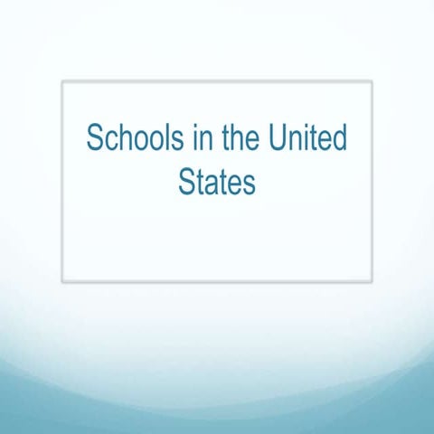Education in the USA | PPTX | Secondary Education | Education