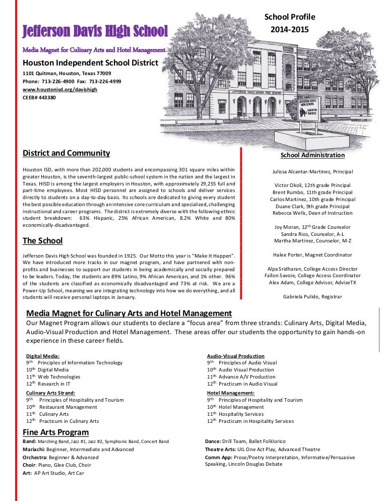 School Profile 2014 15
