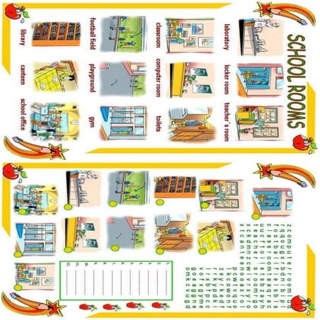 School rooms + word search | DOC