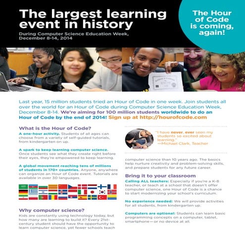 Europe Code Week in the classroom - Teacher guide | PPT