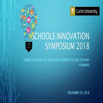 Schools Innovation Symposium-2018 | PPTX
