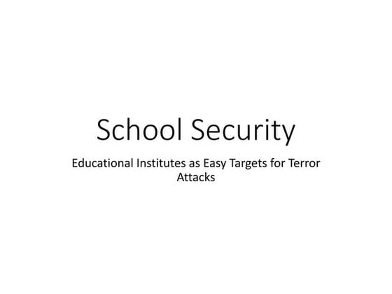 School children security system | PPT