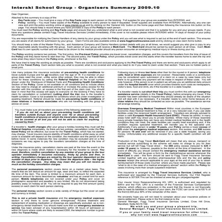 Schools insurance letter | PDF