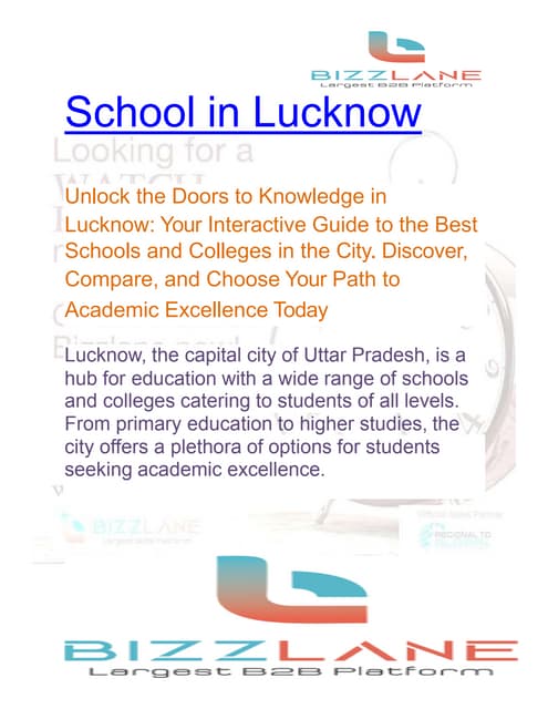 Sports Schools in Lucknow. | PDF