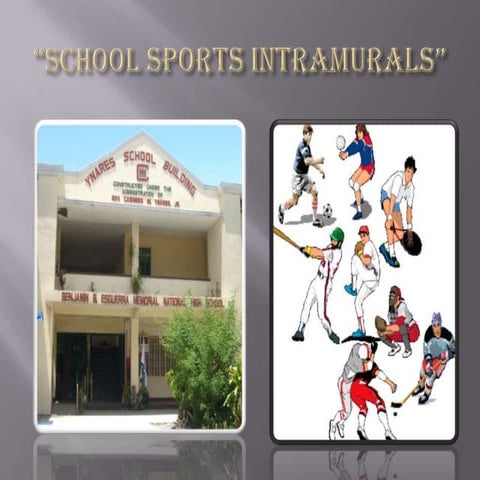 SCHOOL SPORTS INTRAMURALS | PPTX