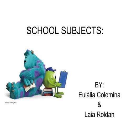 School subjects | PPT