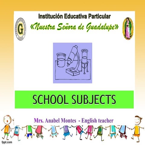 School subjects 4to | PPT