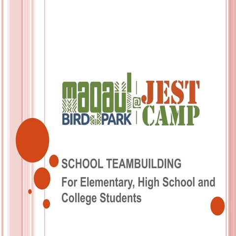 Jest Camp School Teambuilding | PPTX