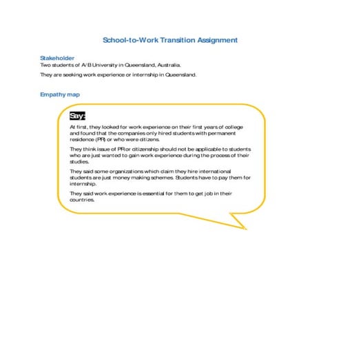 School to work transition | PDF