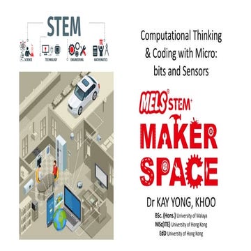 Computational Thinking Ct And Coding With Micro Bits And Sensors Pptx Robotics Technology