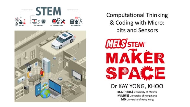 Computational Thinking Ct And Coding With Micro Bits And Sensors Pptx Robotics Technology