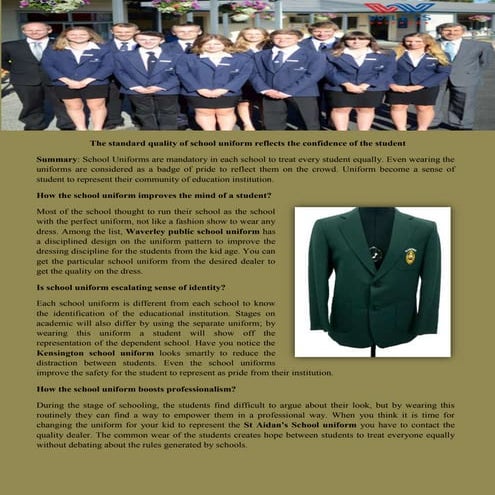 School uniform in australia | PDF