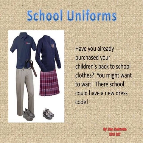 School Uniforms | PPTX