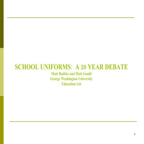 School Uniforms | PPT