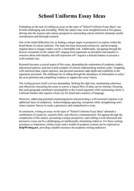 School Uniforms Essay.pdf
