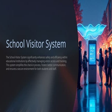 School Visitor System | Secure Visitor Check-In for Schools | PPTX