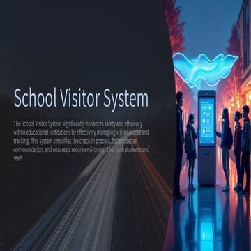 School Visitor System | Secure Visitor Check-In for Schools | PDF