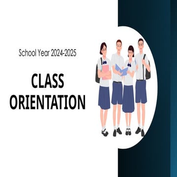 Classroom Orientation for the Opening of new School Year and Classroom ...