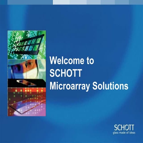 SCHOTT Nexterion Micro-array Glass Substrates Presentation | PPT