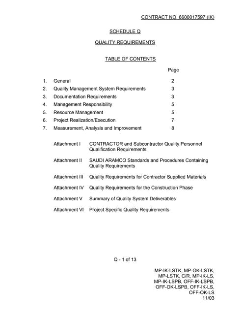 Saudi Aramco Inspection Checklist (SAIC) | PDF