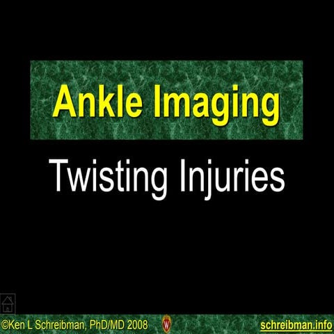 Ankle twisting injuries MSK Radiology | PPSX | Death, Injury, or ...