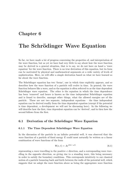 Schrodinger's time independent wave equation | PPTX