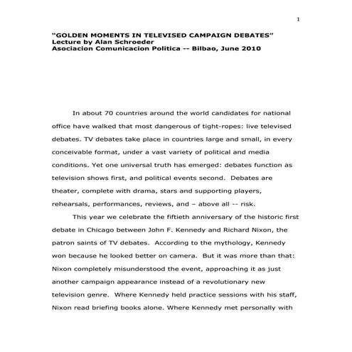 Talk show example and structure