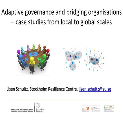 Lecture 2. Adaptive governance and bridging organisations | PPTX