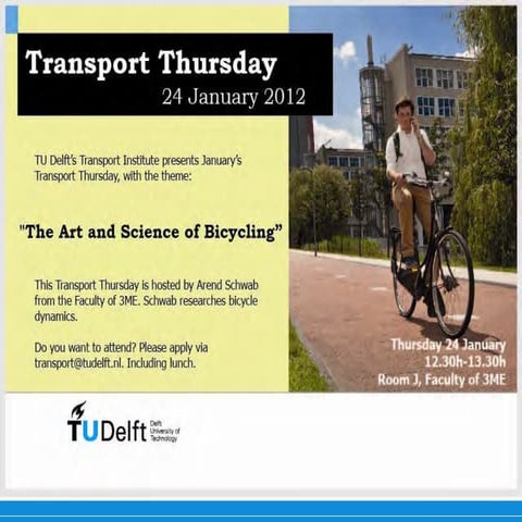 Transport Thursday 24 January 2013 Arend Schwab | PPT