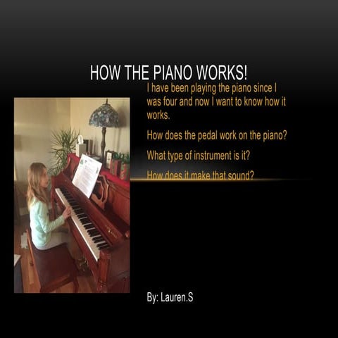 The Anatomy of a piano | PPTX