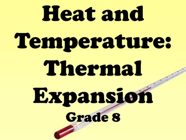 Thermal Expansion. | PPT