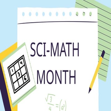 Science and Math Month Guideliness Activ | PPTX