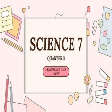 Science 7 -3rd Quarter Pretest | PDF