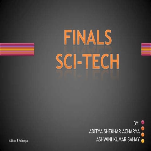 Sci-Tech Quiz Finals at IIT(BHU), Varanasi | PPTX